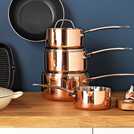 Buy Argos Home 5 Piece Copper Triply Pan Set | Pan sets | Argos