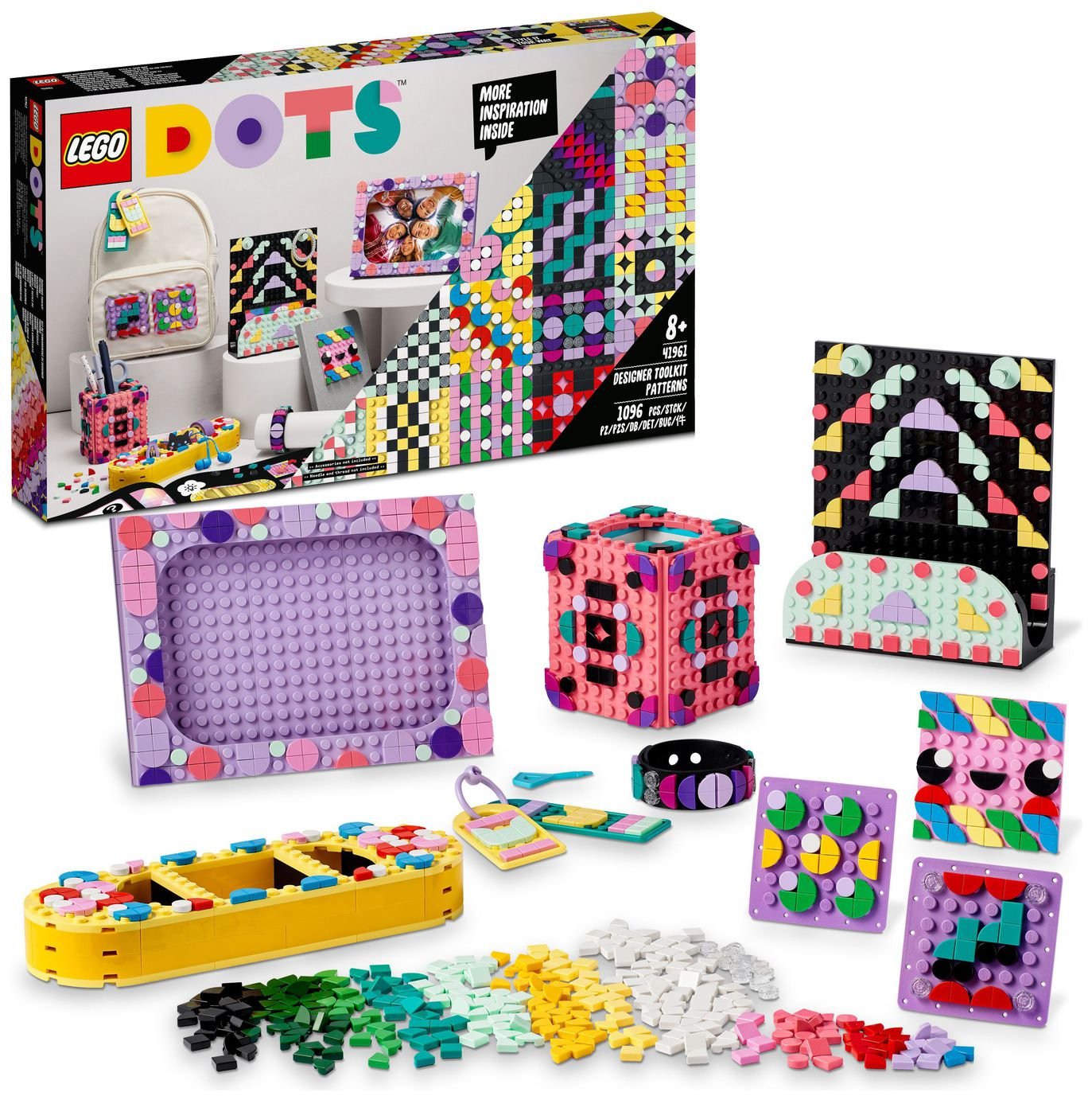 LEGO DOTS Designer Toolkit-Patterns 10 in 1 Crafts Set 41961 Review ...