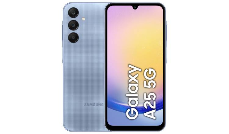 Buy SIM Free Samsung A25 5G 128GB Mobile Phone - Blue | SIM free phones ...