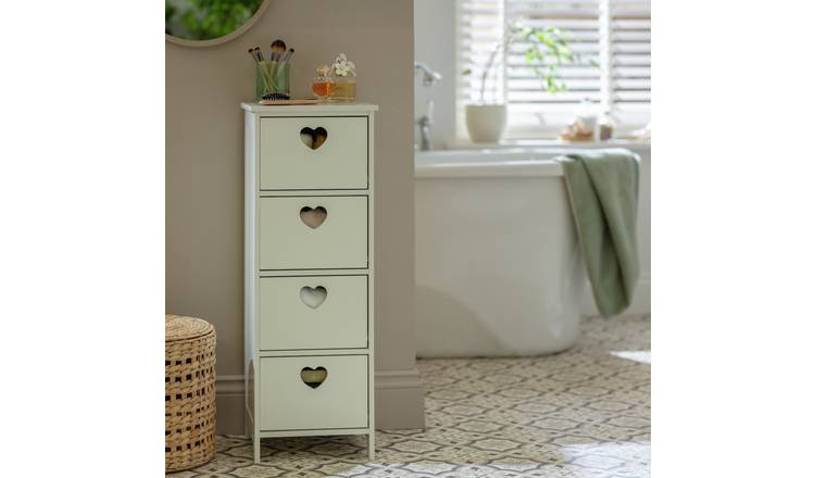 Buy Argos Home Edie 4 Drawer Storage Unit – White | Storage units | Argos