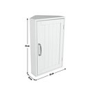 Buy Argos Home Tongue & Groove Corner Cabinet - White | Bathroom ...