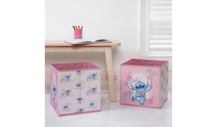 Buy Lilo And Stitch Pack of 2 Storage Boxes Kids baskets and boxes Argos