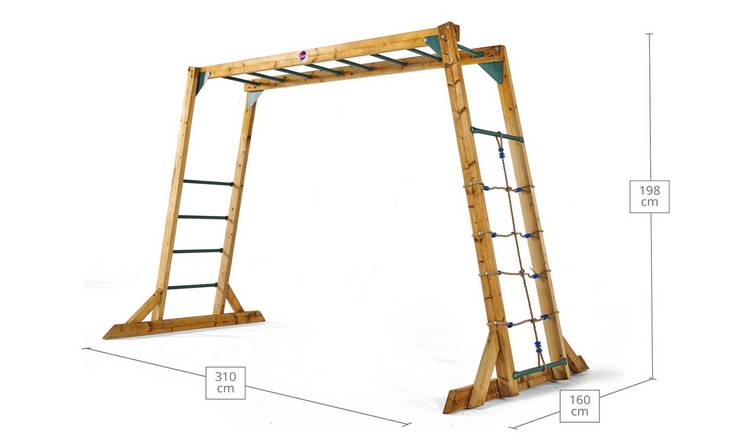 Buy Plum Wooden Monkey Bars Free Standing | Swings | Argos