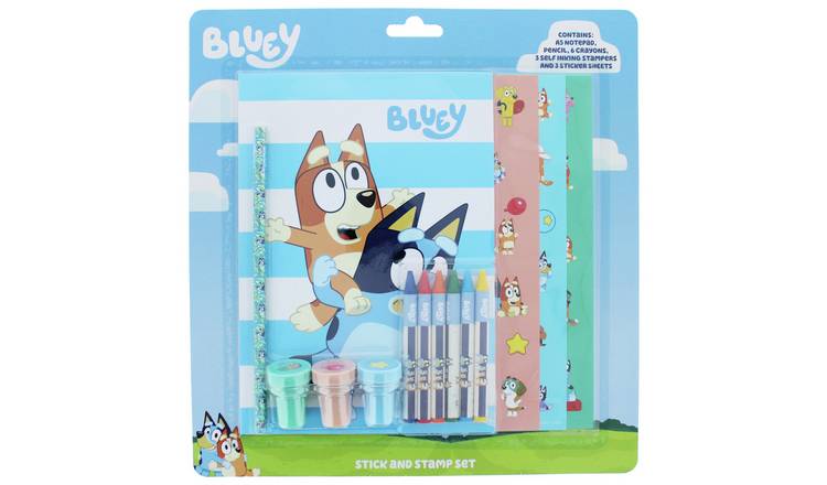 Bluey Bumper Make & Colour Set | Bluey Make a Scene | Bluey Poster Set ...
