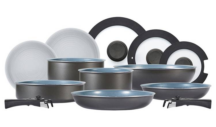 Buy Tower Freedom 13 Piece Aluminium Pan Set - Grey | Pan sets | Argos