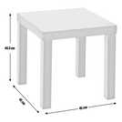 Buy Habitat End Table - White | Side tables | Argos