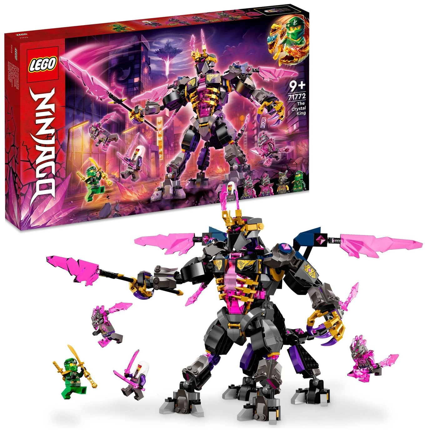 LEGO NINJAGO The Crystal King Action Figure Robot Set 71772 review | 9. ...