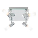 Buy Argos Home Milano 4 Light Square Bathroom Spotlight - Chrome ...