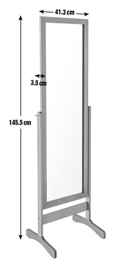 Buy Argos Home Free Standing Mirror - Black - 41x145cm | Freestanding ...