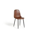 Buy Argos Home Beni Pair of Faux Leather Dining Chairs - Tan | Dining ...