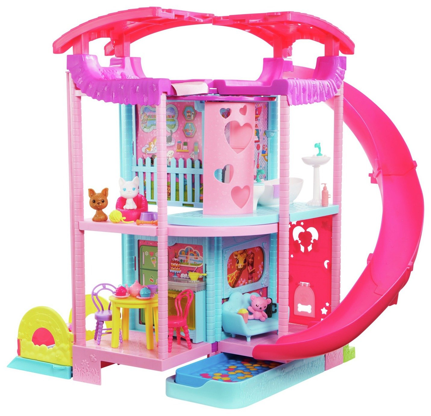 Barbie Chelsea Dolls Playhouse with Slide and Pool Review - Toy Reviews
