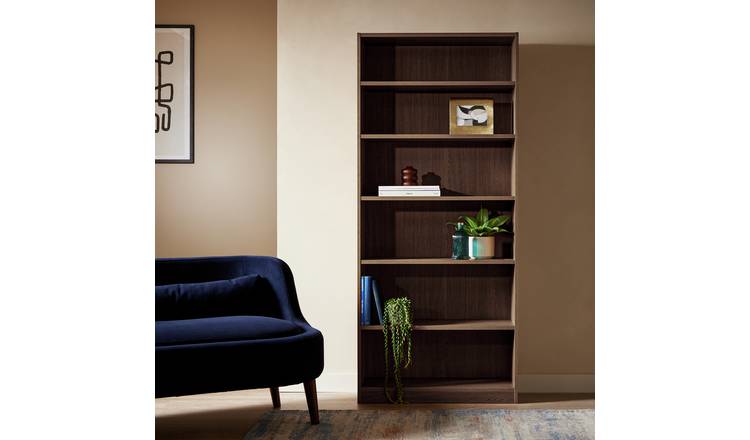 Buy Argos Home Maine Deep Bookcase - Walnut | Bookcases and shelving ...