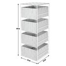 Buy Argos Home 4 Drawer Storage Unit - Dove Grey | Bathroom shelves and ...