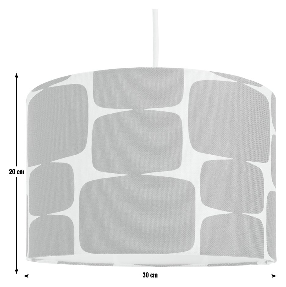 Buy Habitat x Scion Lohko 20x30cm Faux Linen Drum Shade - Teal | Lamp ...