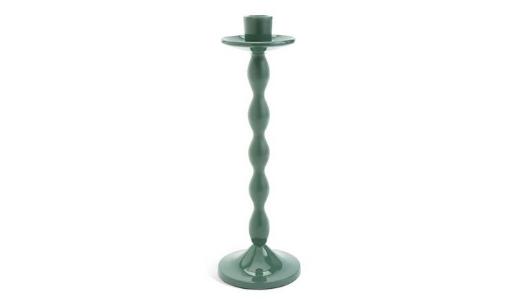 Buy Habitat Bobbin Taper Candle Holder - Green | Candle holders | Argos