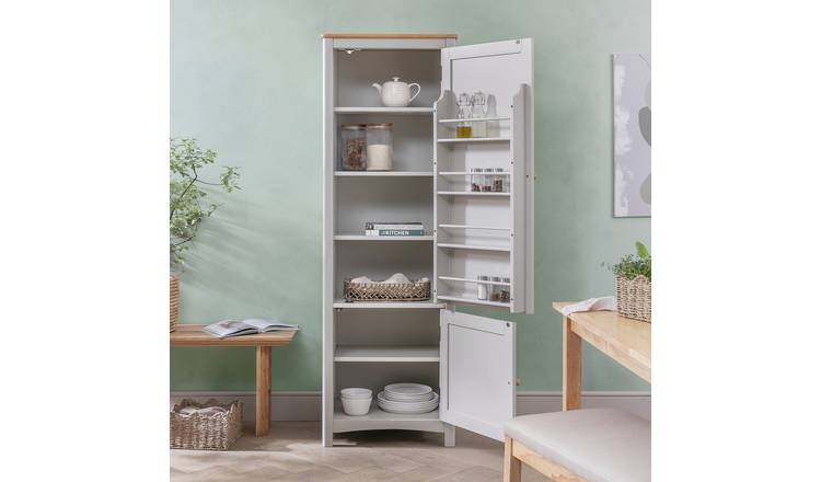 Buy Habitat Bournemouth 2 Door Kitchen Larder - Grey | Fitted kitchens ...
