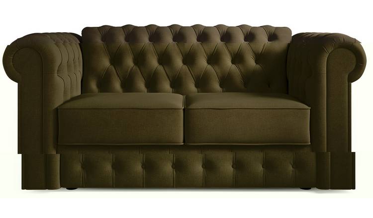 Buy Jay Be Chesterfield Fabric 2 Seater Sofa Bed Sage Green Sofa beds Argos