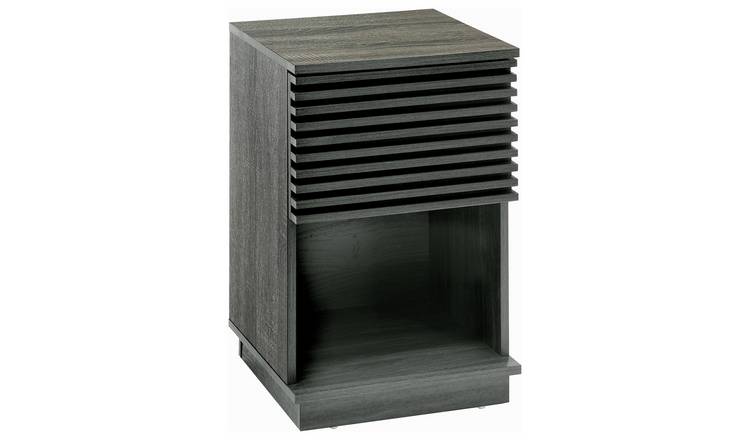 Buy Lloyd Pascal Naples 1 Drawer Side Table - Grey | Side tables | Argos