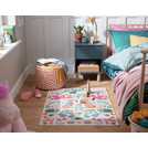 Buy Habitat Kids Enchanted Print Natural Flatweave Rug -110x80cm | Rugs ...