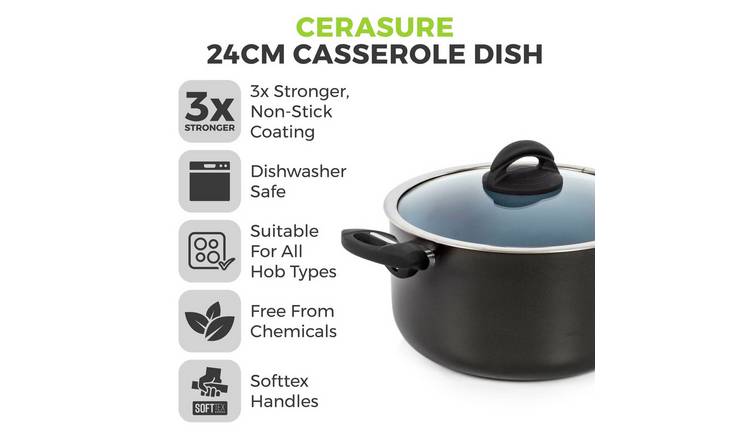 Buy Tower Cerasure 24cm Aluminium Stock Pot | Saucepans | Argos