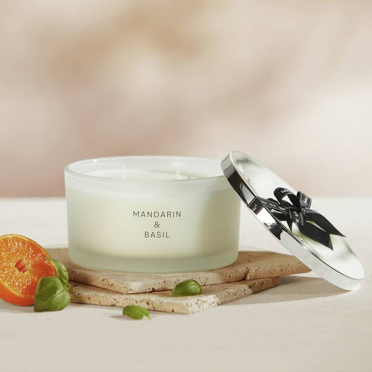 Buy Habitat XL Candle with Lid - Mandarin & Basil | Candles | Habitat