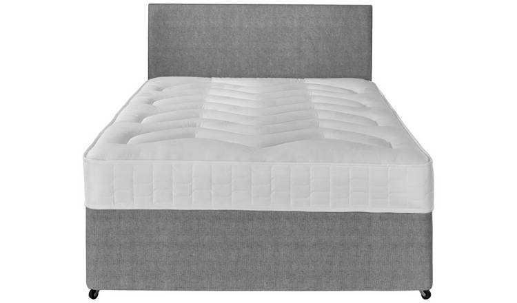 Argos Home Elmdon Comfort Single Divan Bed Grey By Argos