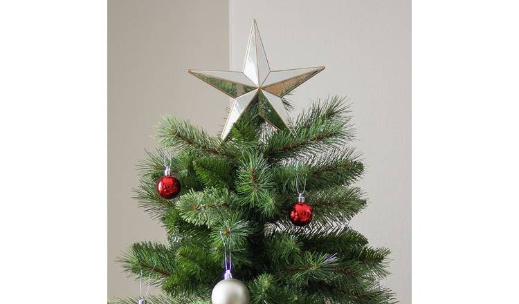 Buy Habitat Mirrored Star Clip On Christmas Tree Topper | Christmas ...