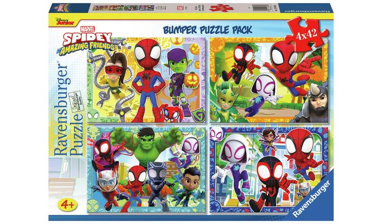 Buy Ravensburger Spidey Amazing Friends 4x42 Piece Puzzle | Jigsaws and ...