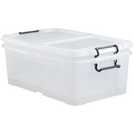 Buy Strata 2 X 50L Underbed Smart Box Storage Boxes - Clear | Under bed ...