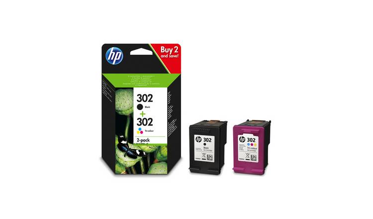 Buy HP 302 Original Ink Cartridges - Black & Colour | Printer ink | Argos