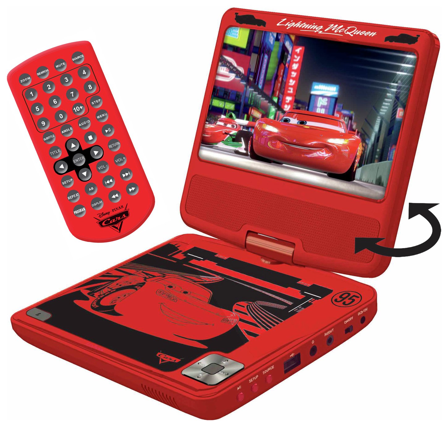Disney Pixar Cars Portable Dvd Player