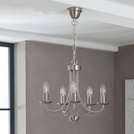Buy Argos Home Twirl 5 Light Twist Chandelier - Brushed Chrome ...