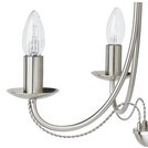 Buy Argos Home Twirl 5 Light Twist Chandelier - Brushed Chrome ...