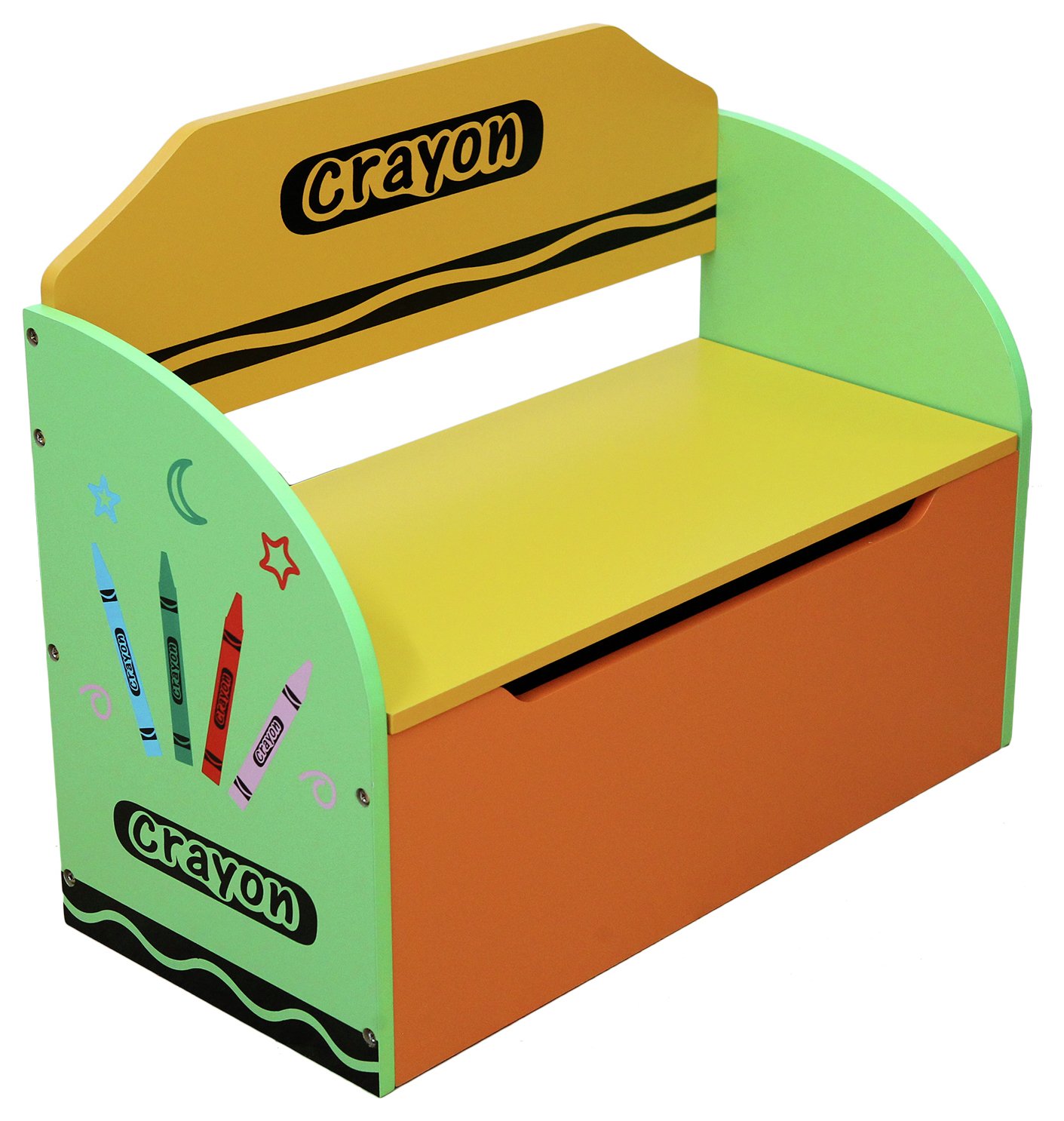 Kiddi Style Crayon Toy Box and Bench - Green Review - Review Toys