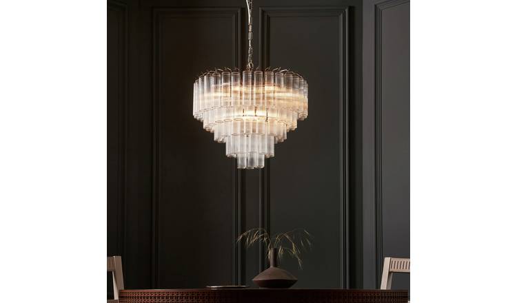 Buy Shore Light Ravello Glass 12 Light Chandelier - Clear | Ceiling ...