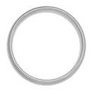 Buy Revere Sterling Silver Heavyweight Wedding Ring - N | Mens rings ...