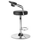 Buy Argos Home Executive Gas Lift Bar Stool w/ Back Rest - Black | Bar ...