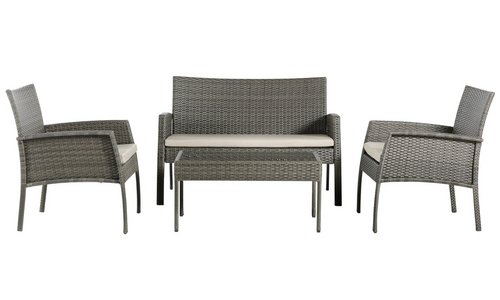 Argos home lucia 4 seater rattan effect sofa set store
