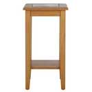 Buy Argos Home 1 Shelf Solid Pine and Glass Top Telephone Table ...