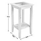 Buy Argos Home 1 Shelf Solid Pine and Glass Top Telephone Table ...