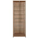 Buy Argos Home 2 Glass Door Display Cabinet - Light Oak Effect ...