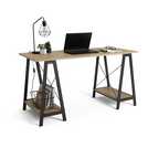Buy Habitat Trestle Table Office Desk - Oak effect | Desks | Argos