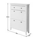 Buy Deluxe Two Tier Shoe Cabinet - White | Shoe storage | Argos