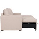 Buy Argos Home Reagan Right Corner Fabric Sofa Bed - Natural | Sofa beds | Argos