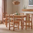 Buy Argos Home Raye Solid Wood Dining Table & 4 Chairs | Dining table ...