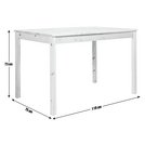 Buy Argos Home Raye Solid Wood Dining Table & 4 Chairs | Dining table ...