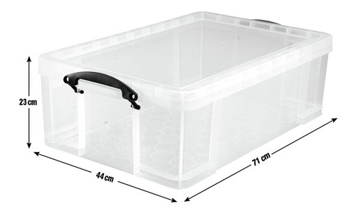 Buy Really Useful 50l Plastic Storage Box Clear Online At Lowest
