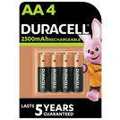 Buy Duracell Rechargeable AA 2500mAh batteries - Pack of 4 | Batteries ...