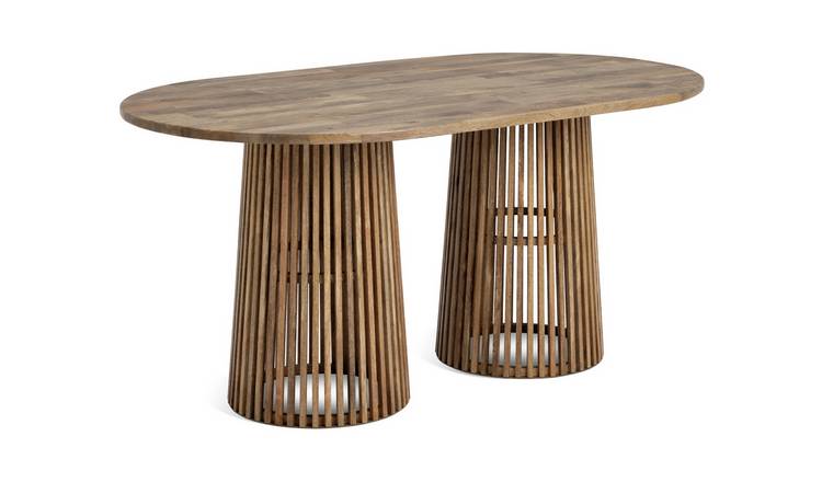 Buy Habitat Jericho Solid Wood 6 Seater Dining Table - Natural | Dining ...