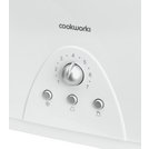 Buy Cookworks Long Slot 4 Slice Toaster - White | Toasters | Argos